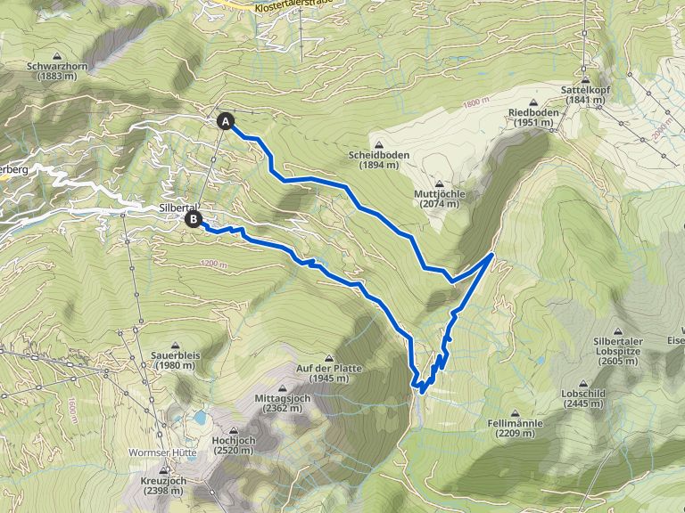 Wanderung vom Kristberg zum Gasthaus Fellimännle / Silbertal / Montafon ...
